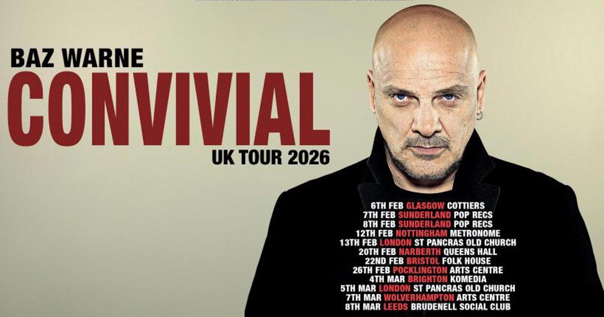 Baz Warne: Convivial Tour - notts.com - Nottingham Culture