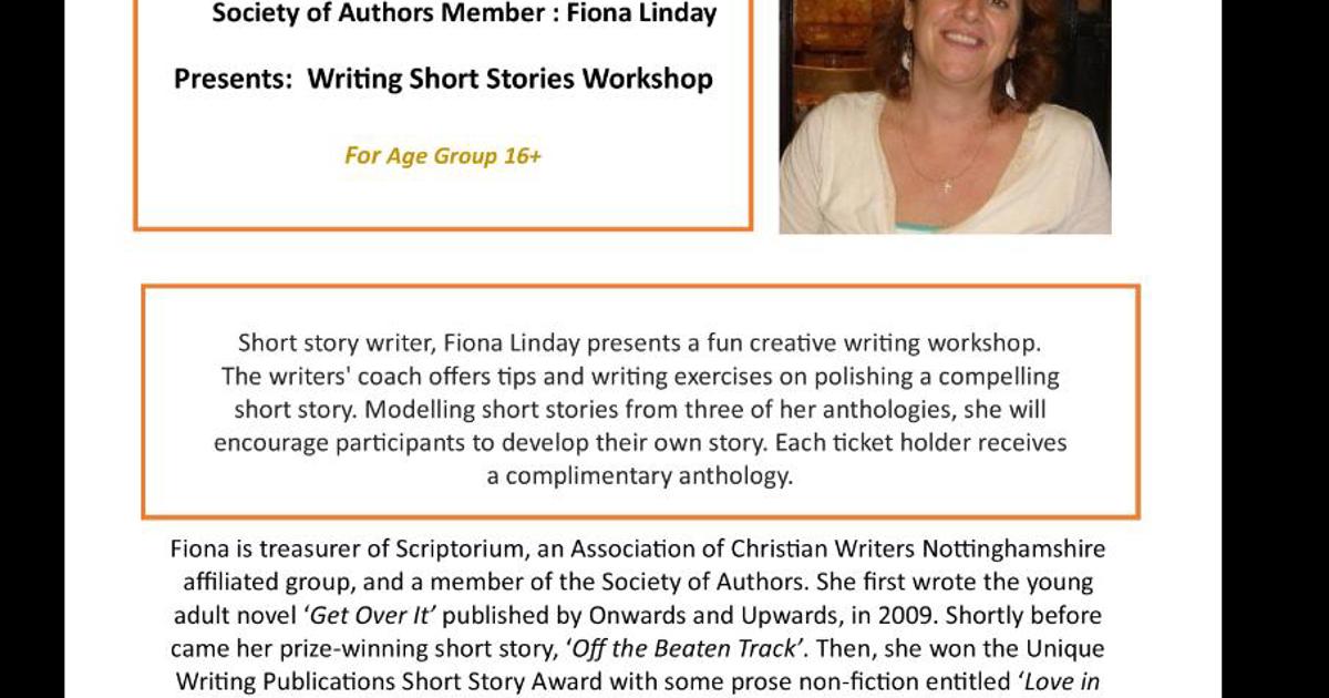 Writing Short Stories Workshop - notts.com - Nottingham Culture